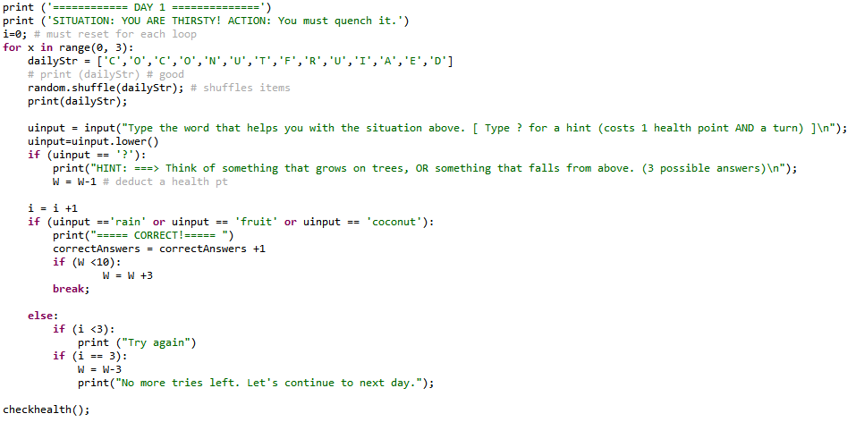 Word-Game: “Words Matter!” (Python) – Musings by FlyingSalmon