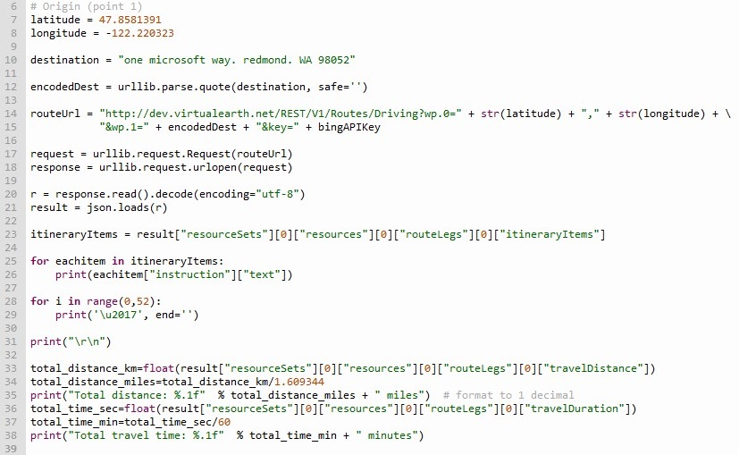Using Directions & Travel APIs with Excel, Python. 1/2 – Musings by FlyingSalmon
